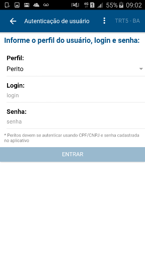 Ajuda App JTe | Tribunal Regional do Trabalho 5ª Região