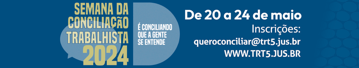 Início | Tribunal Regional do Trabalho 5ª Região