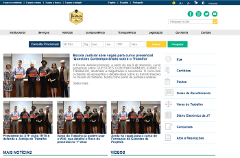 Novo Layout do Portal TRT5 | Tribunal Regional do Trabalho 5ª Região